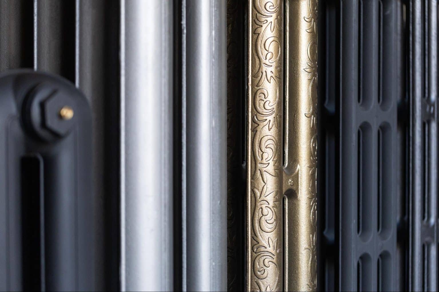 What colour should cast iron radiators be?