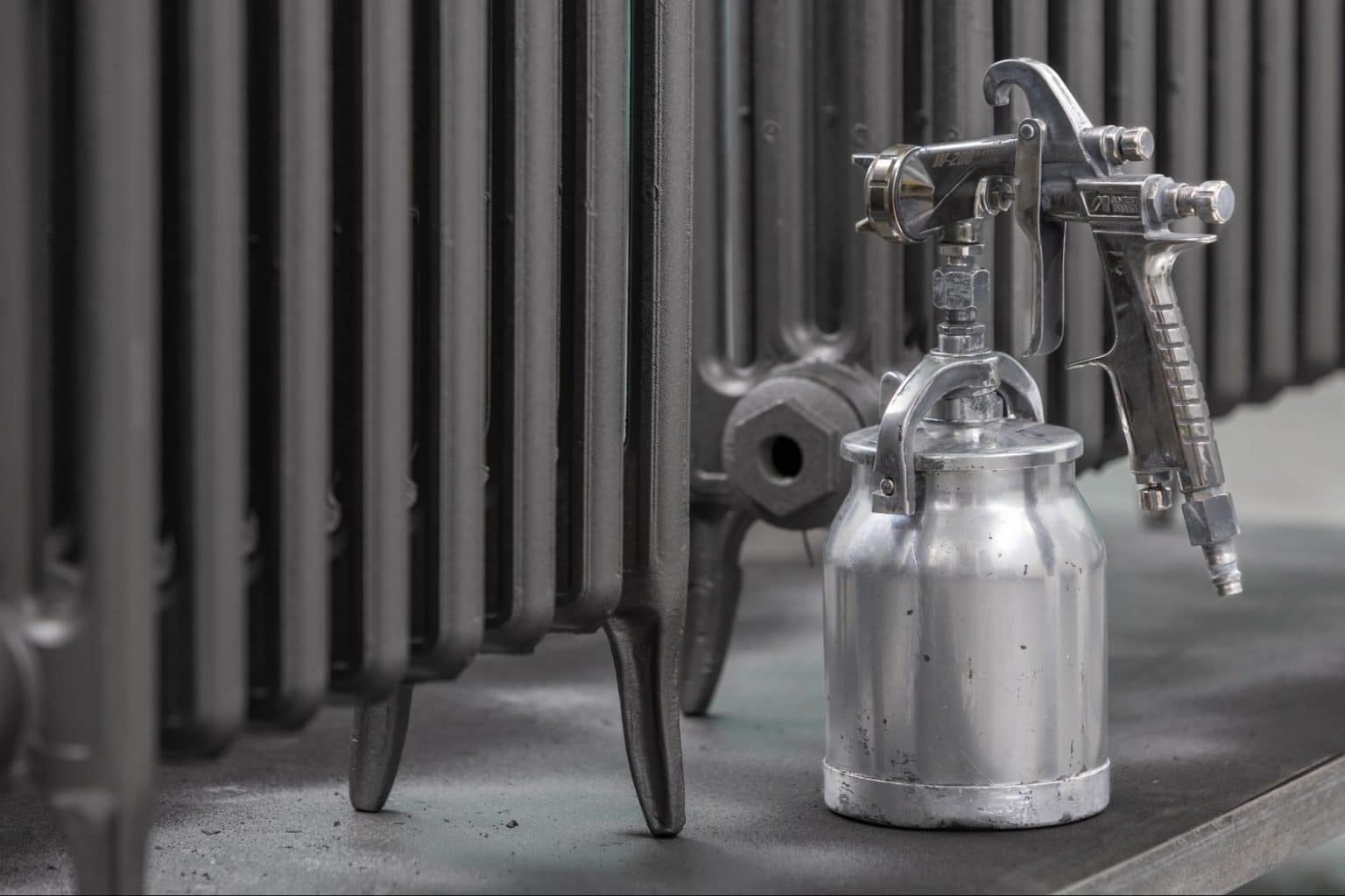What colour should cast iron radiators be?