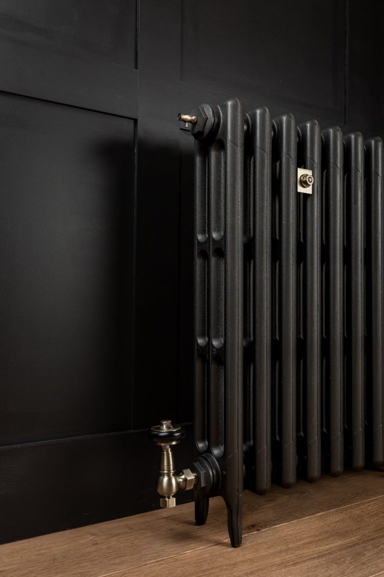 Traditional Victorian 3 Column 745mm Cast Iron Radiator 16 Section Matt ...