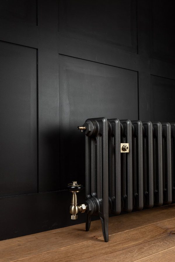 Traditional Victorian 4 Column 460mm Cast Iron Radiator 16 Section Matt ...