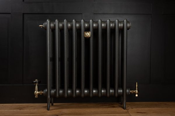 Traditional Victorian 4 Column 660mm Cast Iron Radiator 10 Section Matt ...