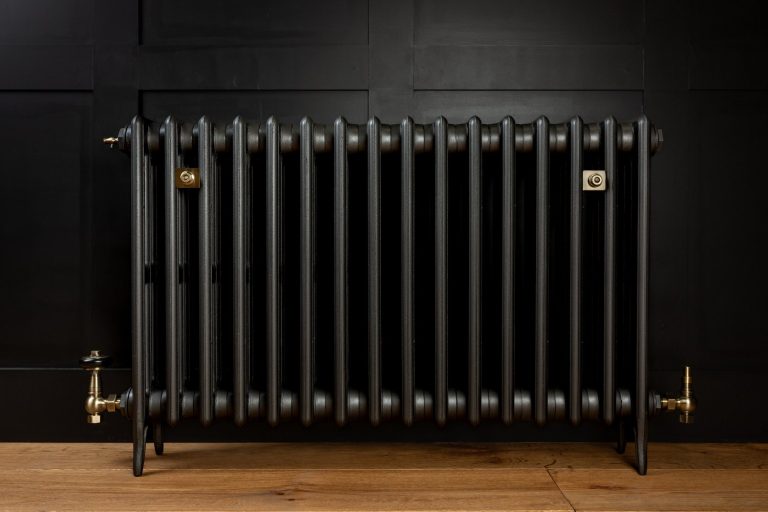 Traditional Victorian 4 Column 660mm Cast Iron Radiator 16 Section Matt ...